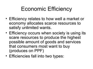 Economic Efficiency Definition