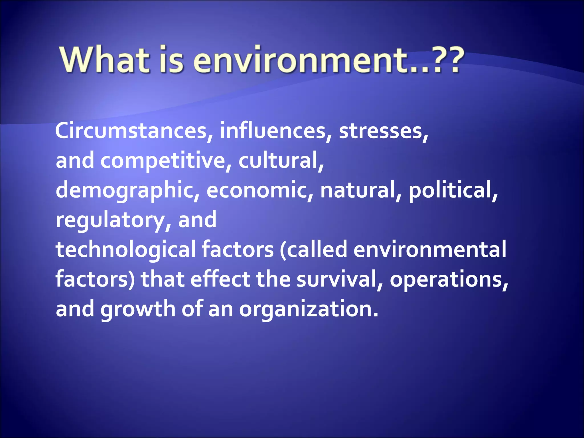 Economic environment | PPT