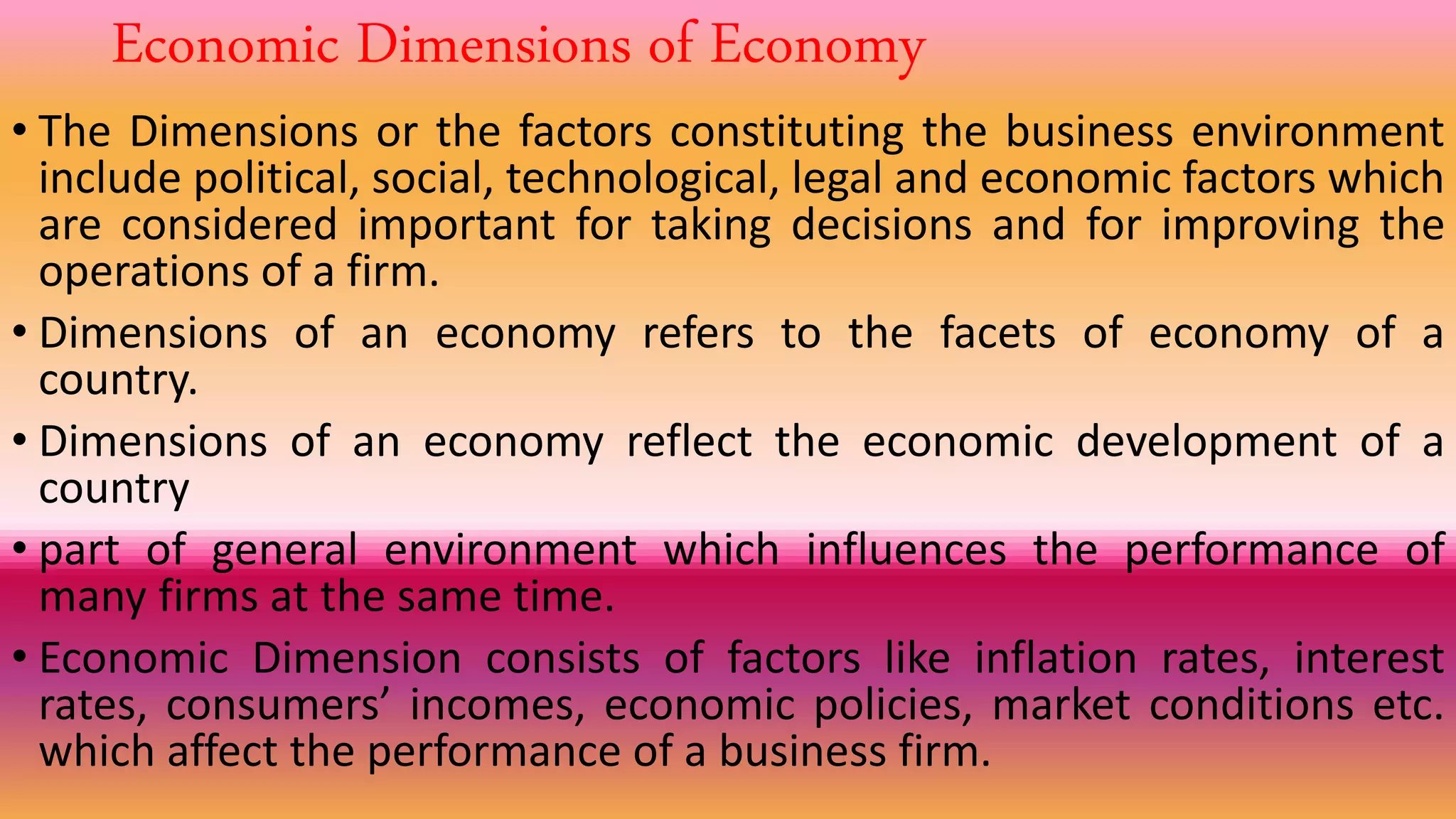 Economic environment | PPT
