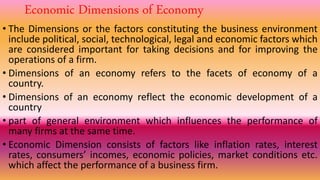 Economic environment | PPT