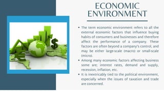 Economic environment | PPT