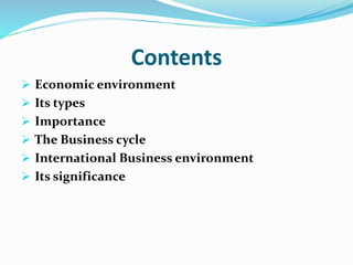Economic environment | PPTX
