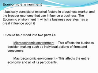 Economic environment | PPTX