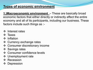 Economic environment | PPTX