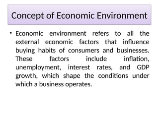 Economic Environment for business 2 the next step | PPTX