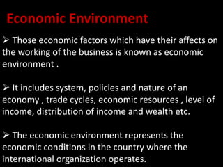 Economic environment | PPTX
