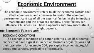 Economic environment of business123 | PPTX