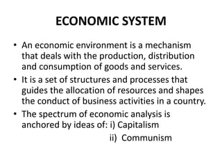 Economic environment ppt | PPTX