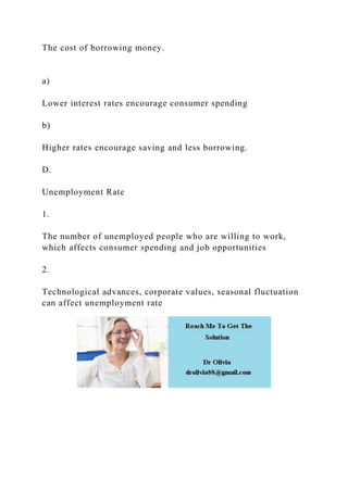 Economic factors affect financial planning A.Consumer prices.docx