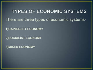 Economic System | PPTX