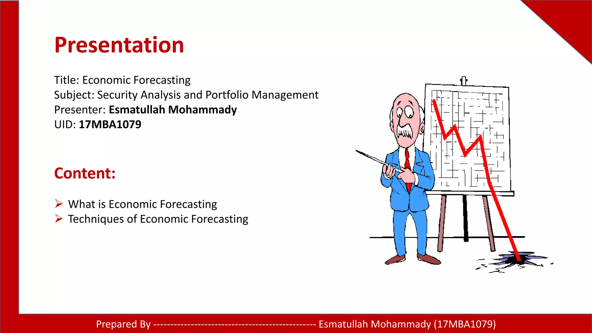 Economic forecasting Techniques | PPTX