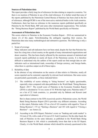 Economic Freedom Report (2010) Assessment from a Palestinian Perspective | PDF