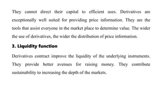 Economic functions of Derivative contracts.pptx