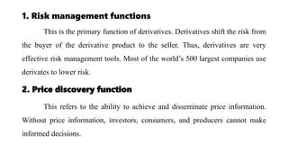 Economic functions of Derivative contracts.pptx