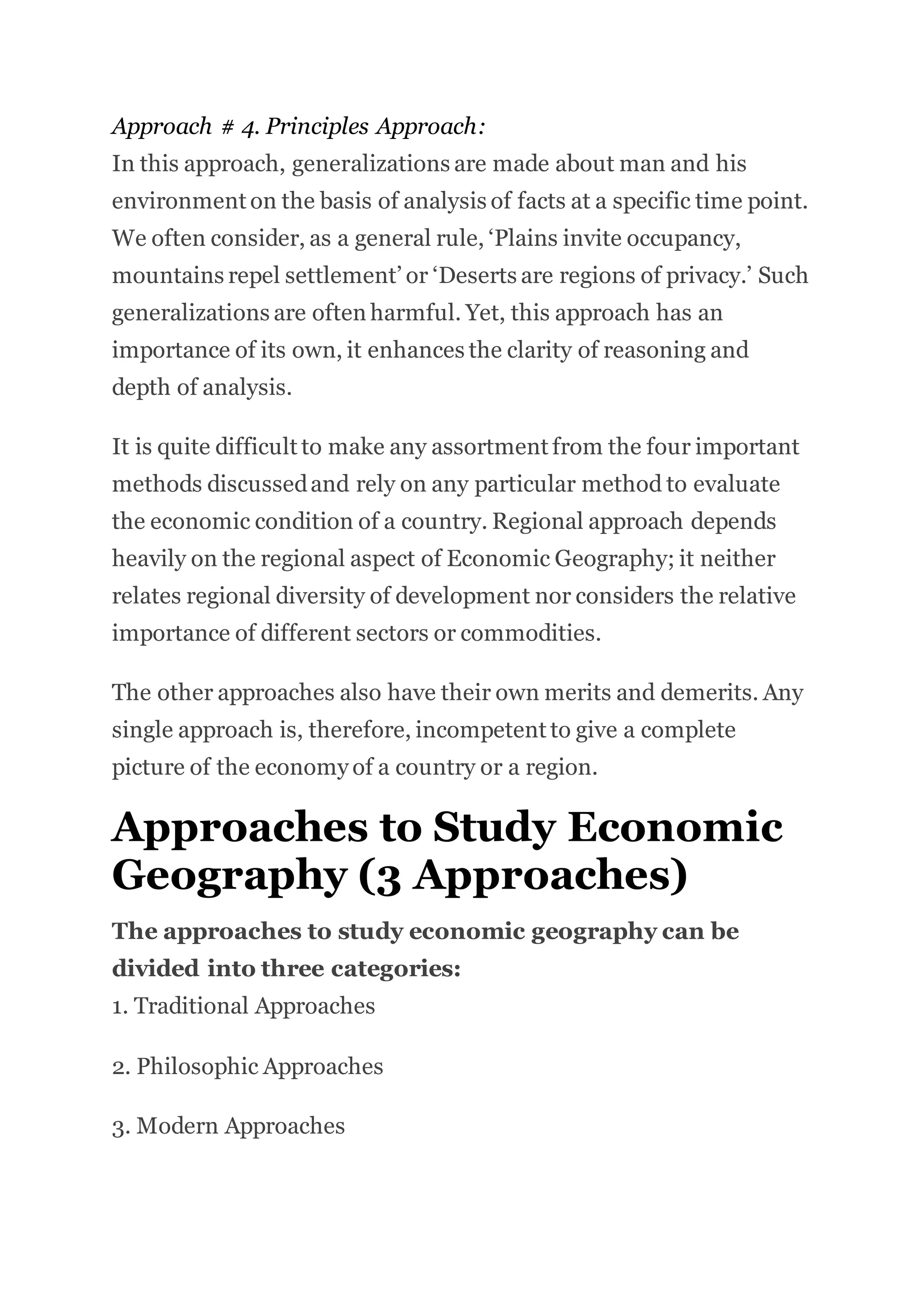 Introduction to Economic geography | DOCX