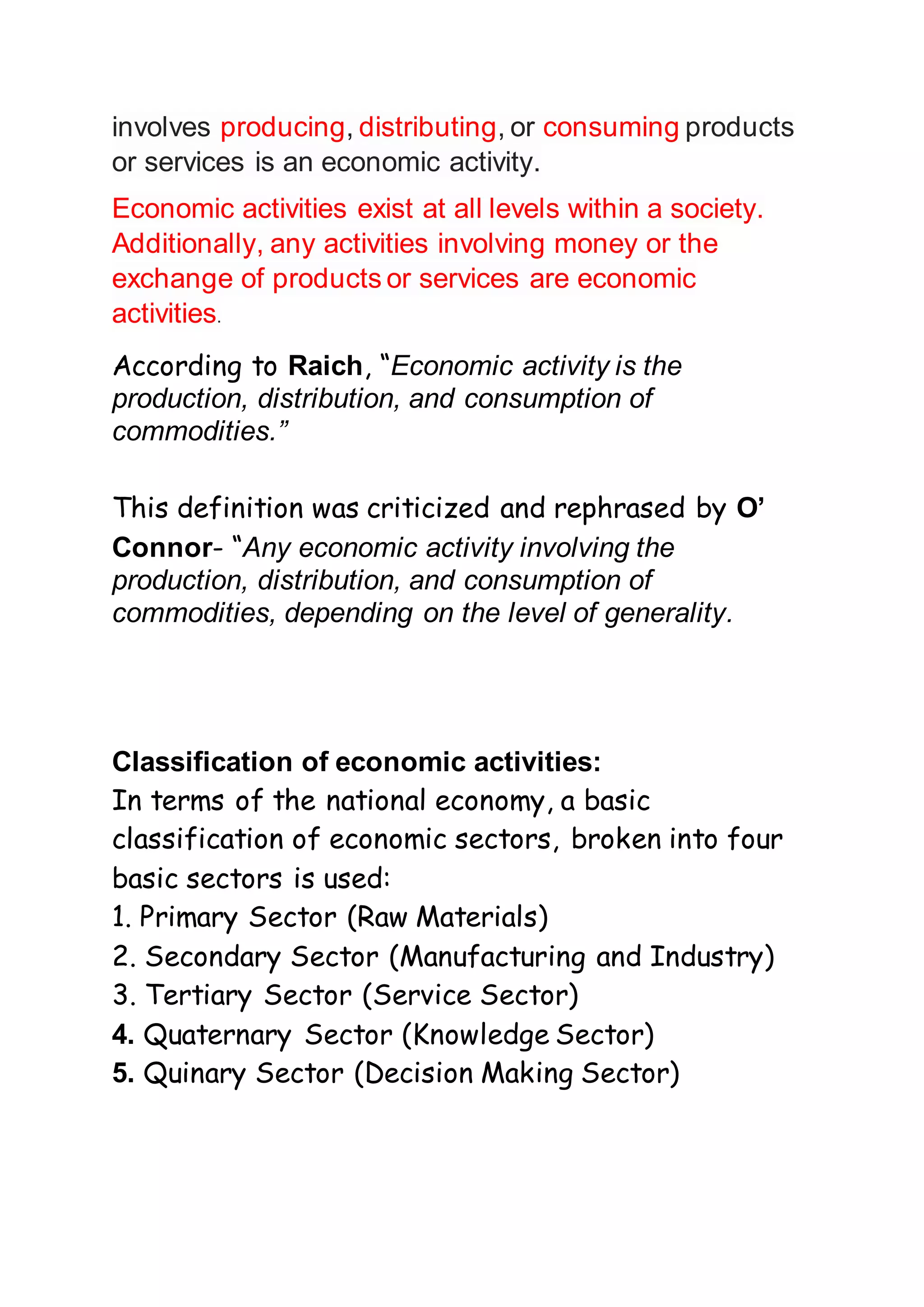 Introduction to Economic geography | DOCX