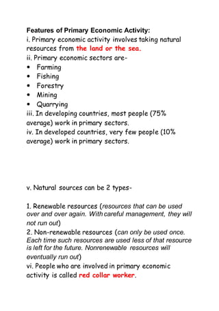 Introduction to Economic geography | DOCX