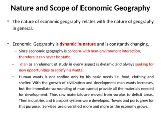 Economic Geography: Definition, nature and scope..pptx