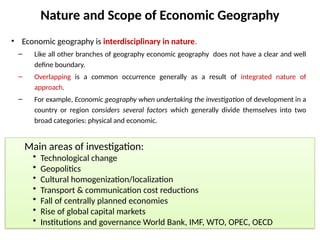 Economic Geography: Definition, nature and scope..pptx