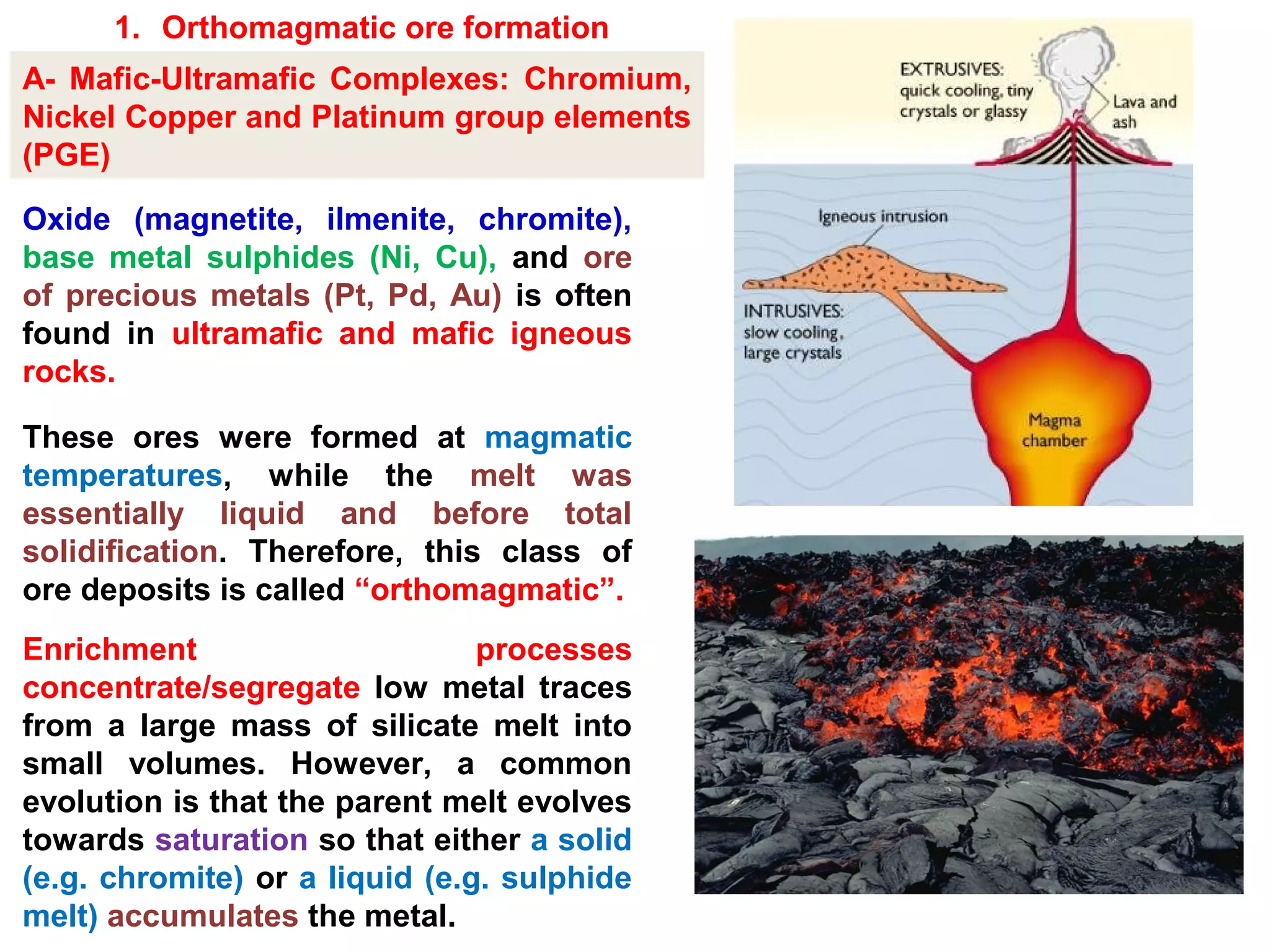 Economic geology - Magmatic ore deposits_1 | PPT