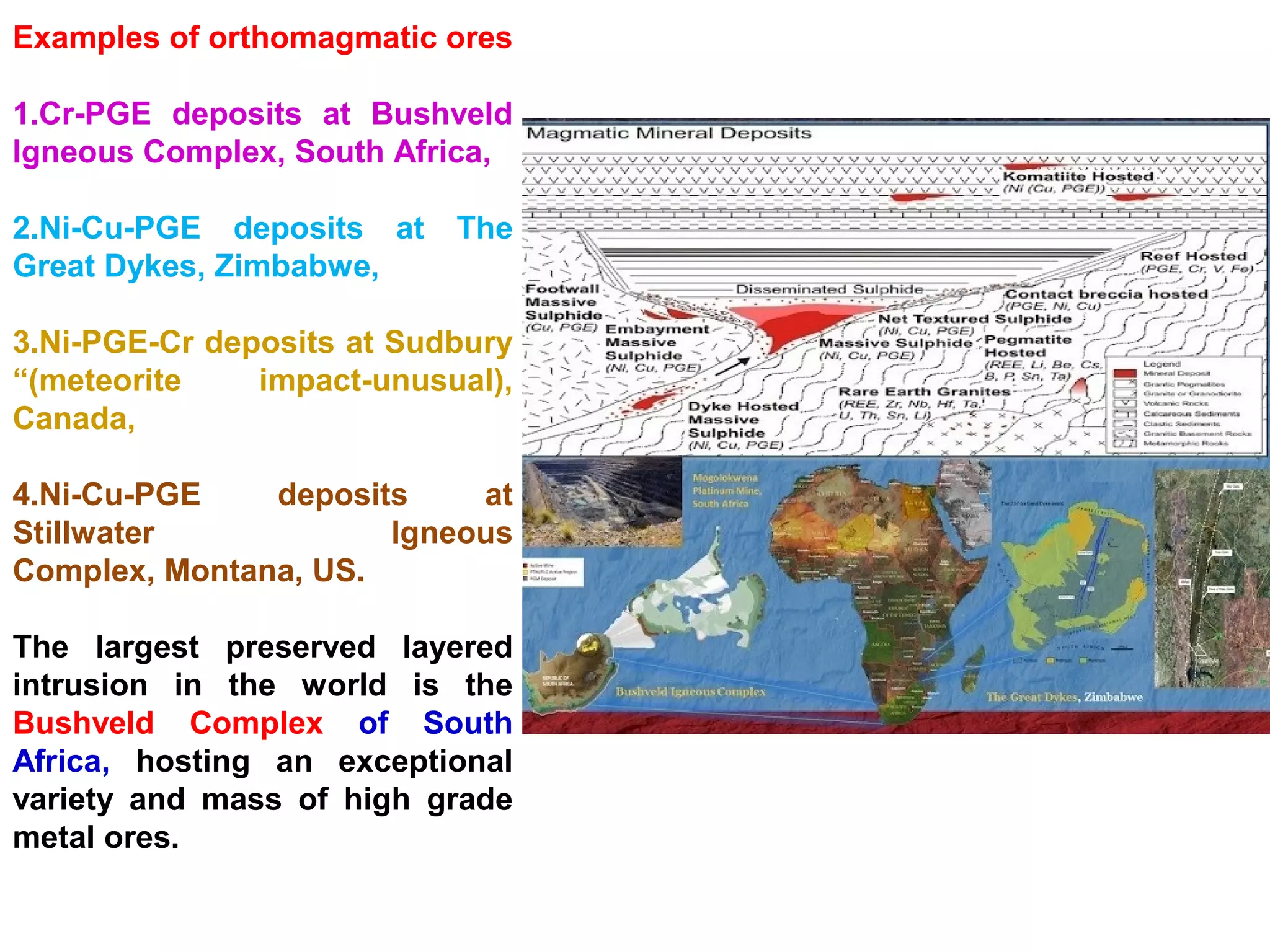 Economic geology - Magmatic ore deposits_1 | PPT