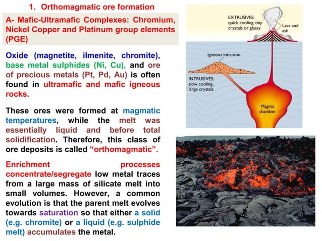 Economic geology - Magmatic ore deposits_1 | PPT | Geology | Science
