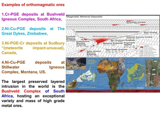 Economic geology - Magmatic ore deposits_1 | PPT | Geology | Science