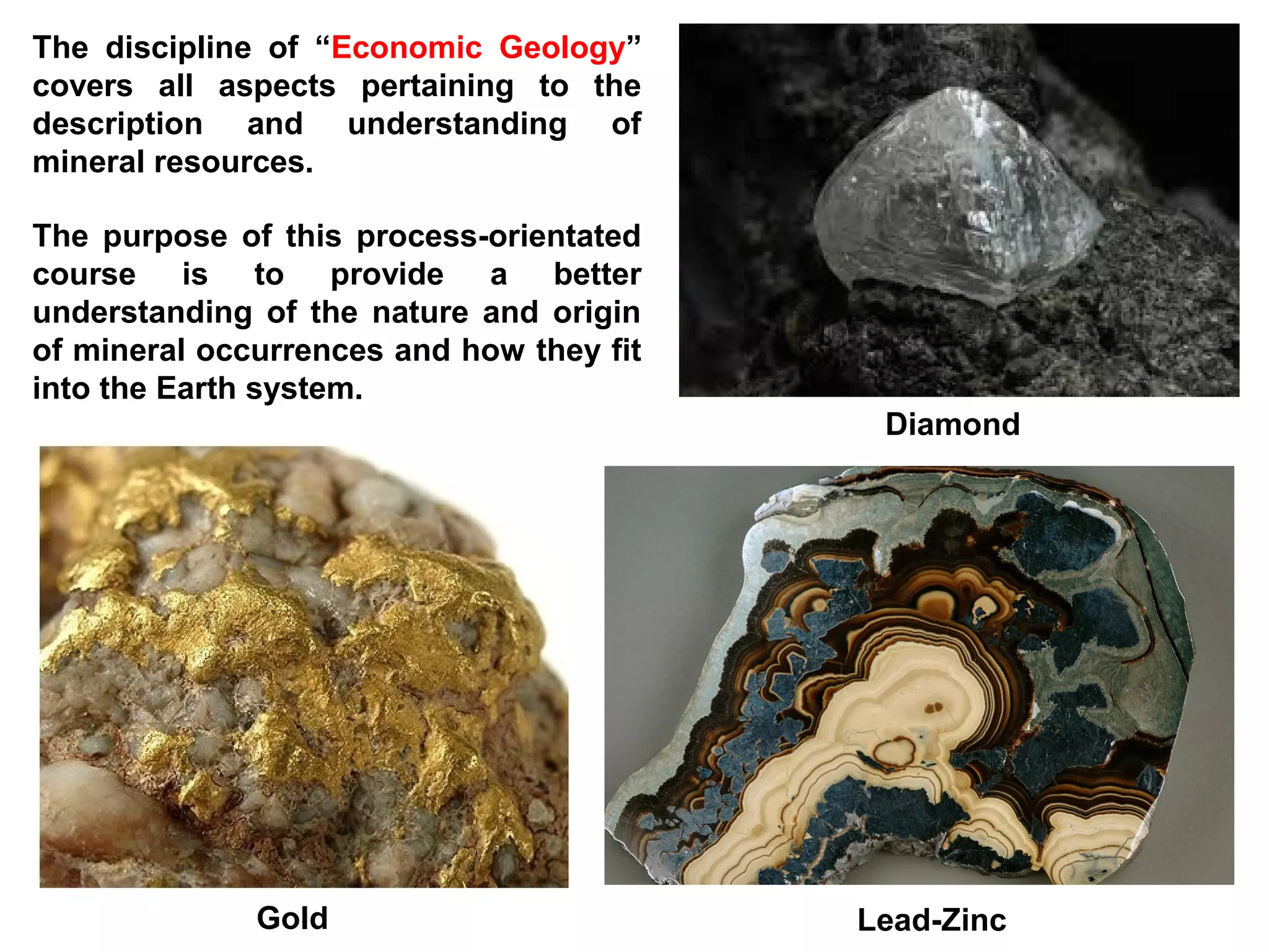 Economic geology - Mineral resources | PPT