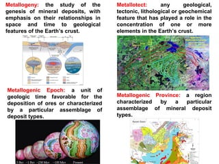 Economic geology - Mineral resources | PPT