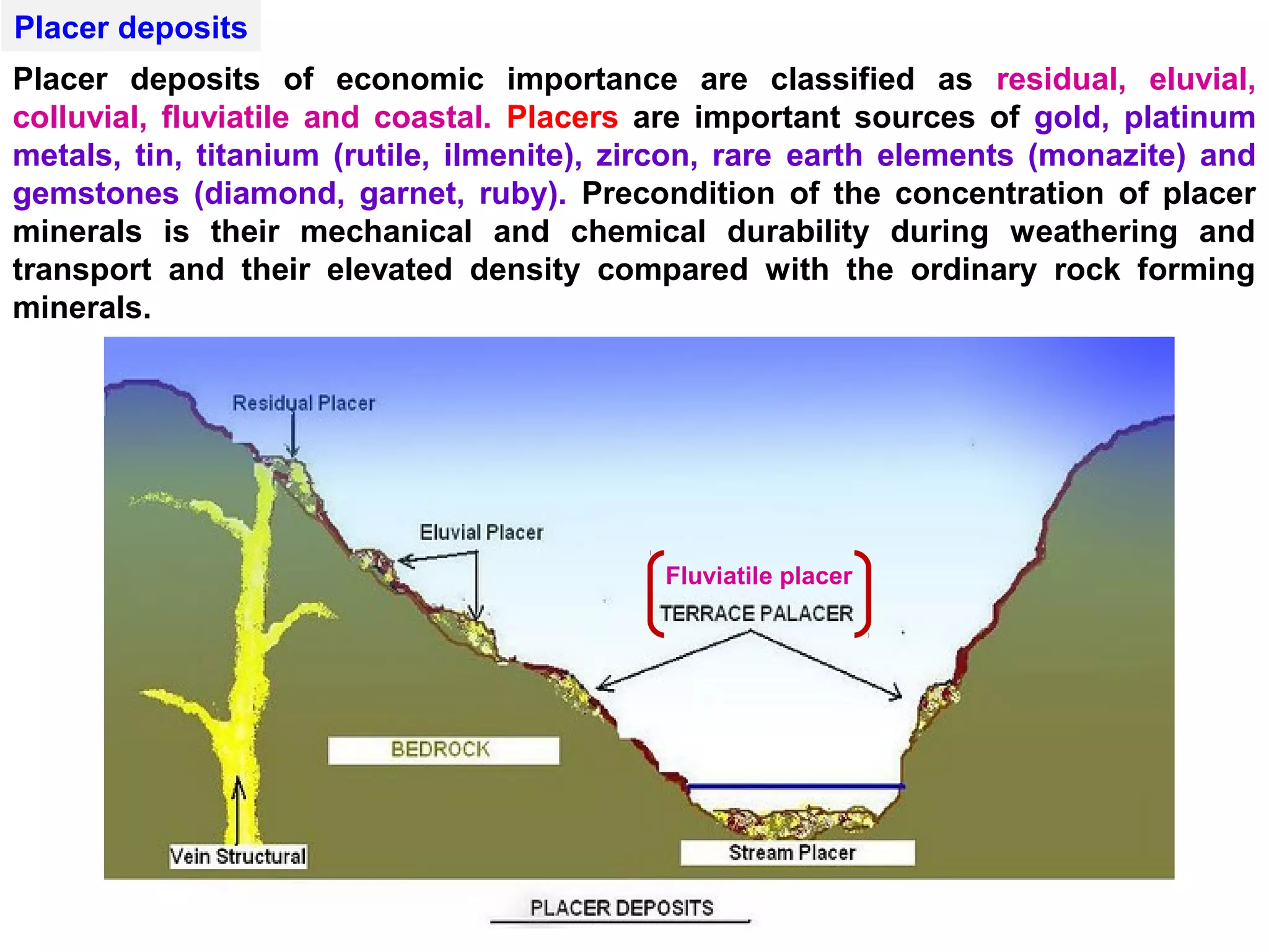 Economic geology - Sedimentary ore deposits | PPT