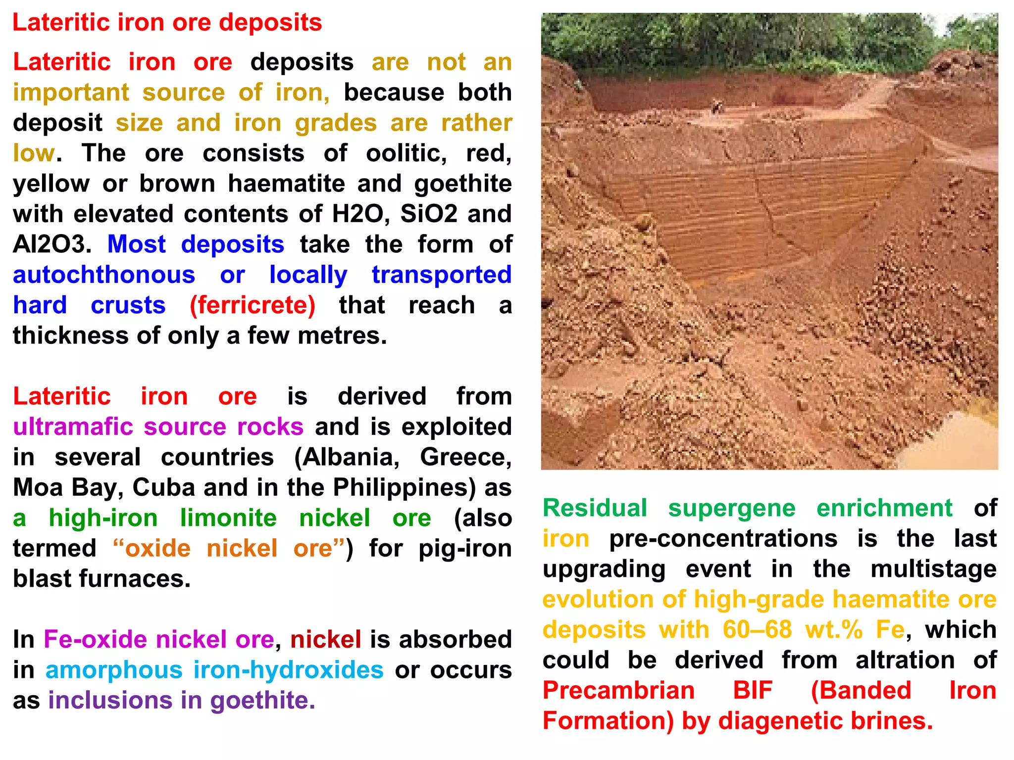 Economic geology - Supergene ore deposits | PPT