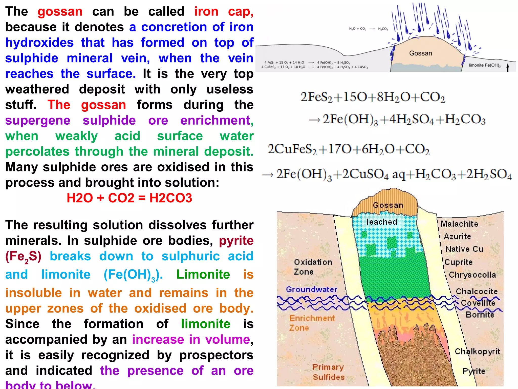 Economic geology - Supergene ore deposits | PPT