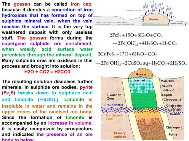 Economic geology - Supergene ore deposits | PPT