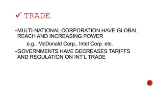 Economic globalization | PPTX