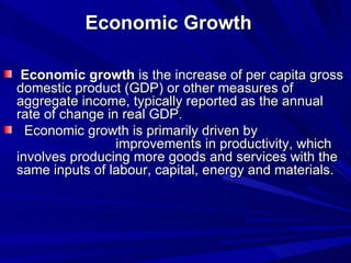 Economic growth | PPT