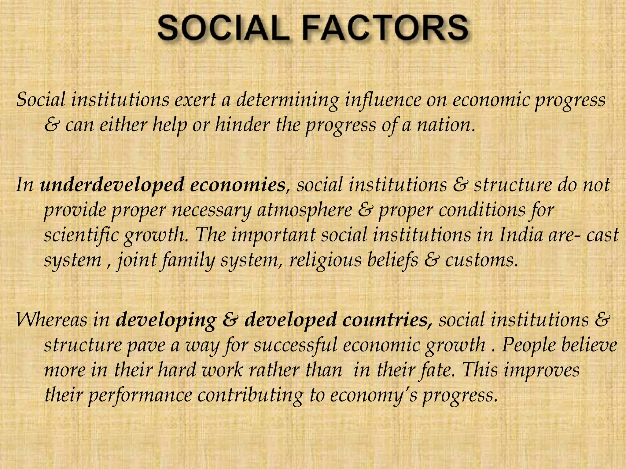 Economic growth & factors affecting economic growth | PPTX