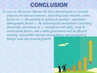 Economic growth & factors affecting economic growth | PPTX