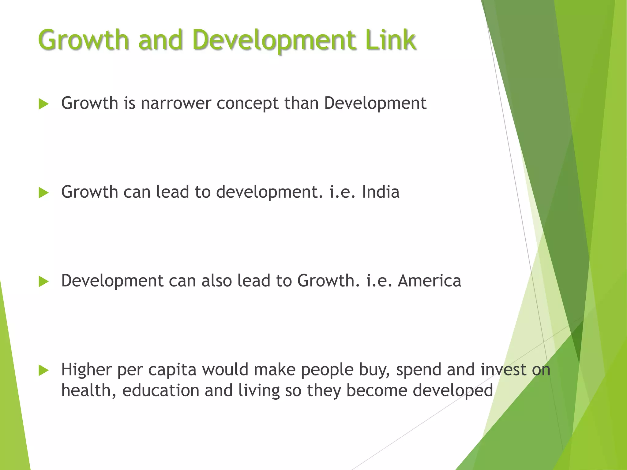 Economic growth and developement | PPTX