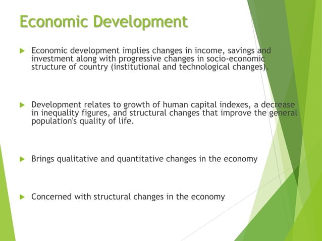 Economic growth and developement | PPT