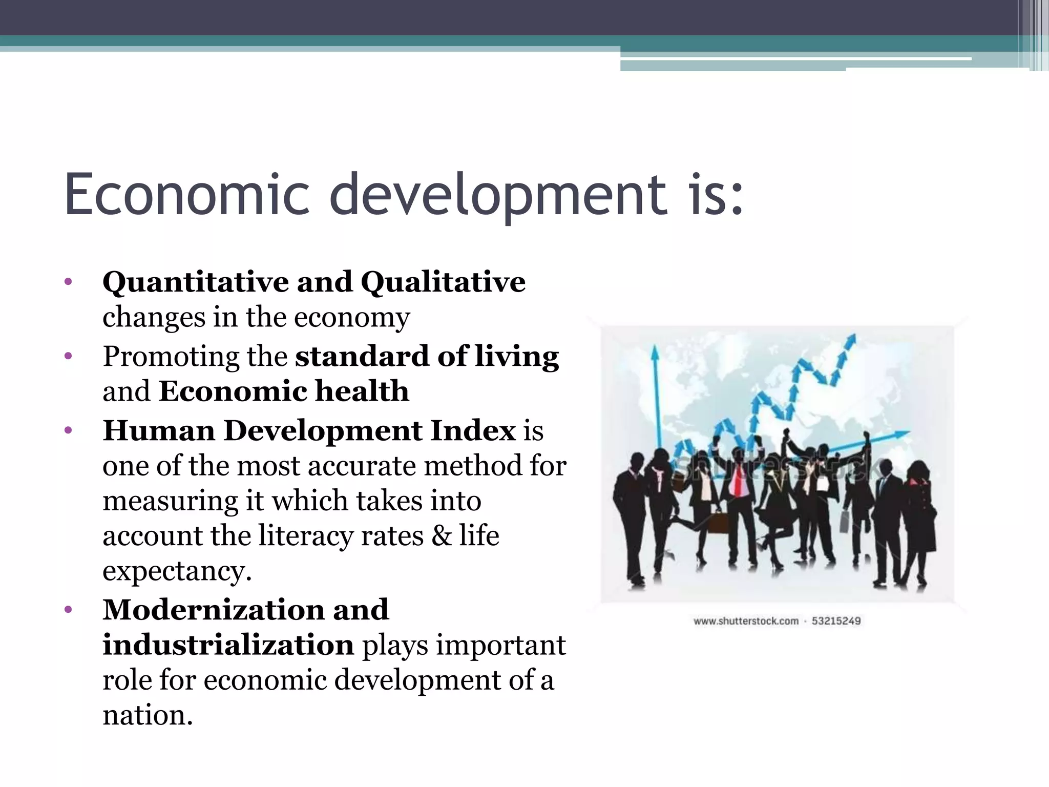 Economic growth and development | PPTX