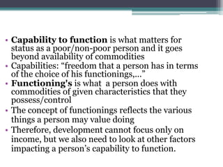 Economic growth and development | PPTX
