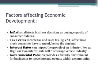 Economic growth and development | PPTX