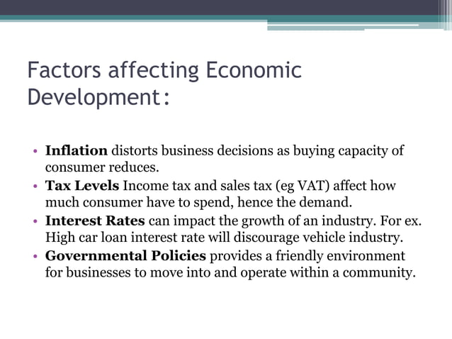Economic growth and development | PPTX