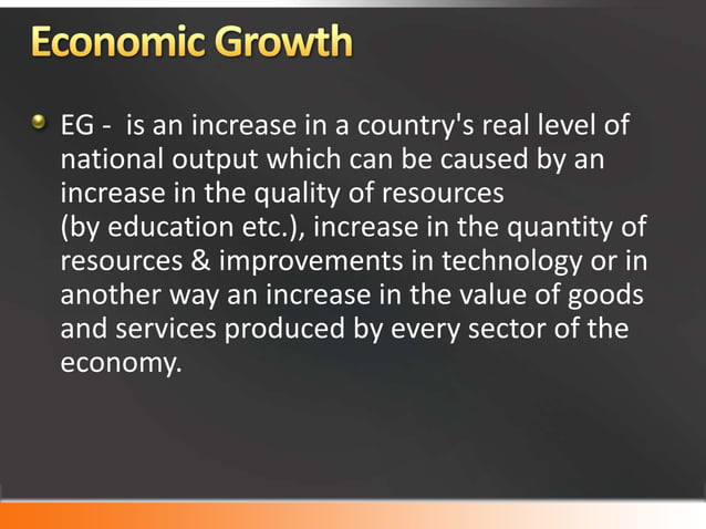 Economic growth and economic development and the differences | PPTX ...