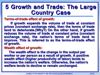 Economic Growth And International Trade | PPT