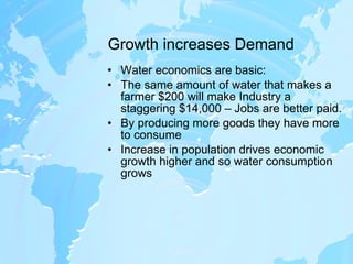 Economic growth and water | PPT