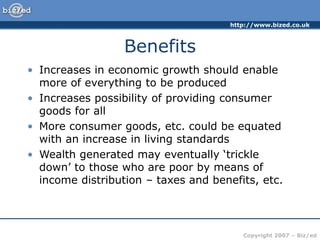 Economic growth cost - benefits.ppt