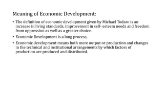 Economic Growth & Economic Development | PPTX | Debated Sensitive ...