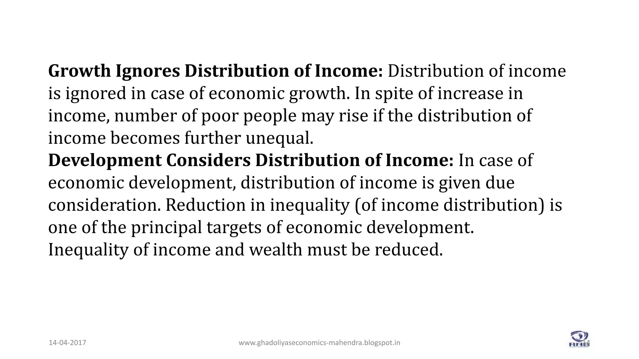 Economic growth & economic development, underdevelopment | PPTX