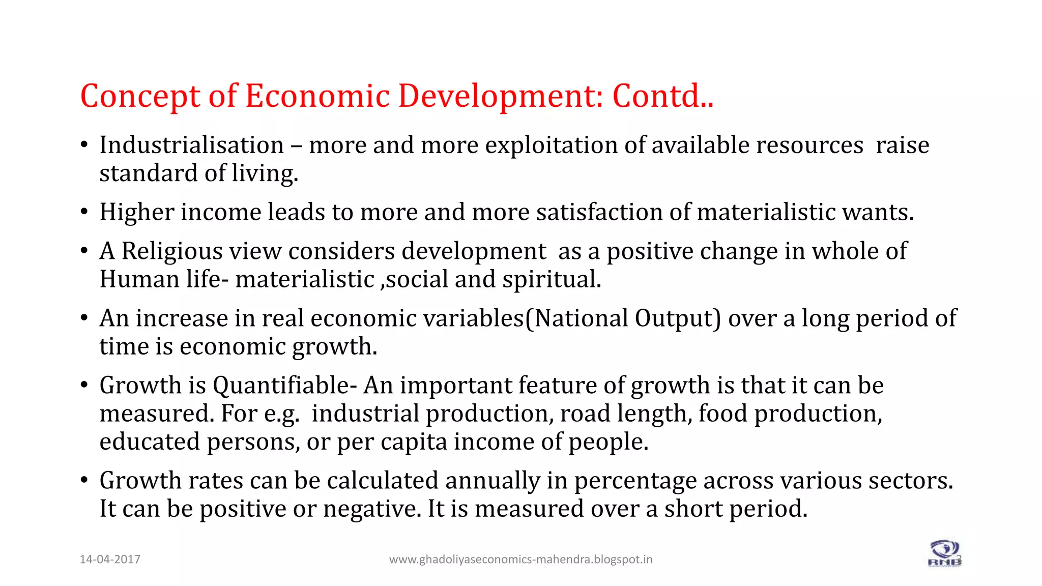 Economic growth & economic development, underdevelopment | PPTX